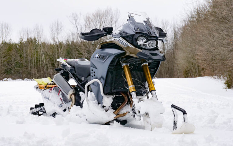 Extreme Ice Expedition On A BMW F850GSA Snow Bike - ADV Pulse